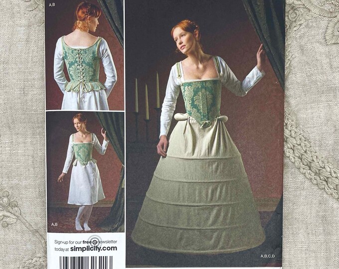 Simplicity 2621 16th Century Corset, Shift, Bum Roll and Farthingale ...