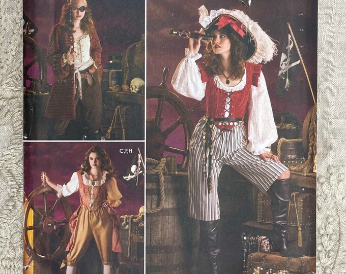 Simplicity 3677 Women's Pirate Costume Pattern Size - Etsy