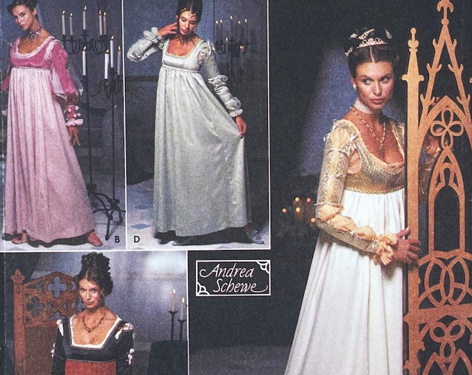 Simplicity 8735 Renaissance off the Shoulder Gown Pattern Size 16-20 38 ...