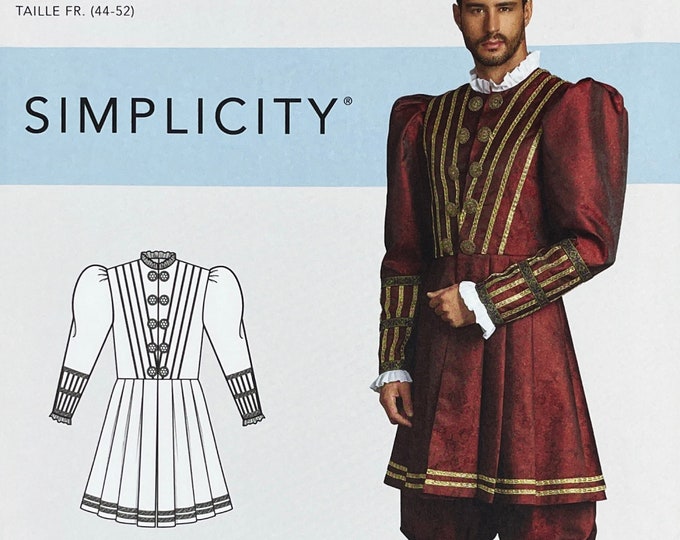 Simplicity 8735 Renaissance off the Shoulder Gown Pattern Size 16-20 38 ...