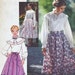 Simplicity 8442 1970s Gunne Sax Style Romantic Skirt and Blouse Pattern ...