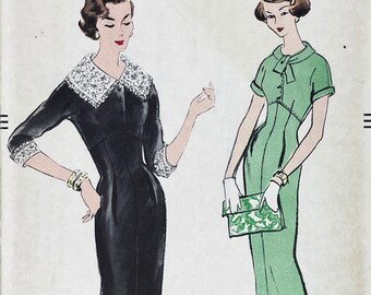 Vogue 9566 1950s Barrel Jacket Pattern With Shaped Collar Size 10 31 ...