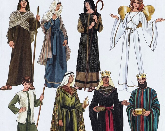Simplicity 4795 Adult Biblical Robe and Tunic Nativity Costumes Pattern ...