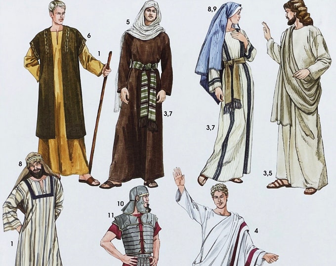 Simplicity 4213 - Adult Biblical Apostles, Mary and Roman Passion Play ...