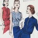Simplicity 1460 Reissued 1950's Peplum Tunic and Blouse Pattern Size 6 ...