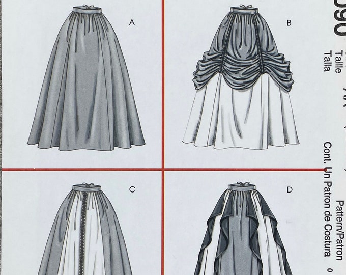 Mccall's 4090 - Renaissance Skirt Pattern - Size 14-20 - Uncut (FF) - Etsy