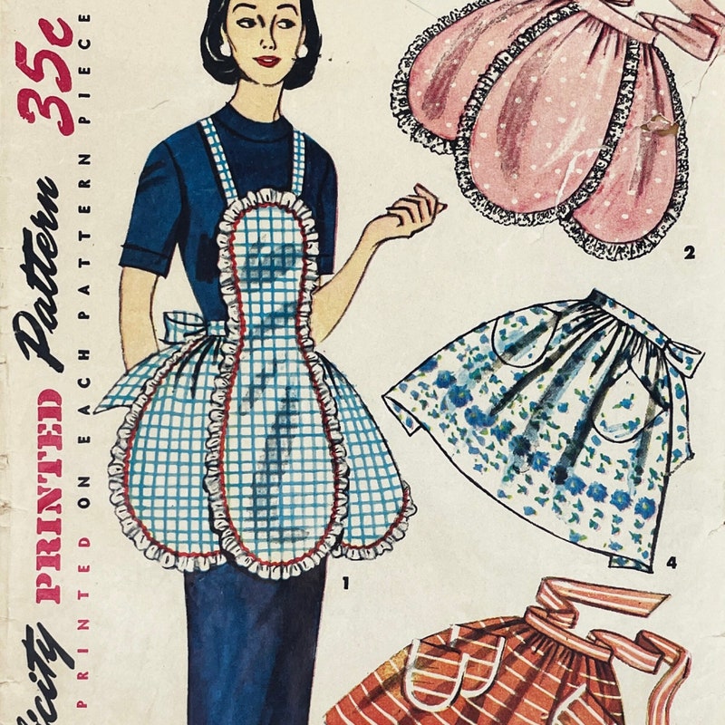 1950s Apron Pattern - Etsy