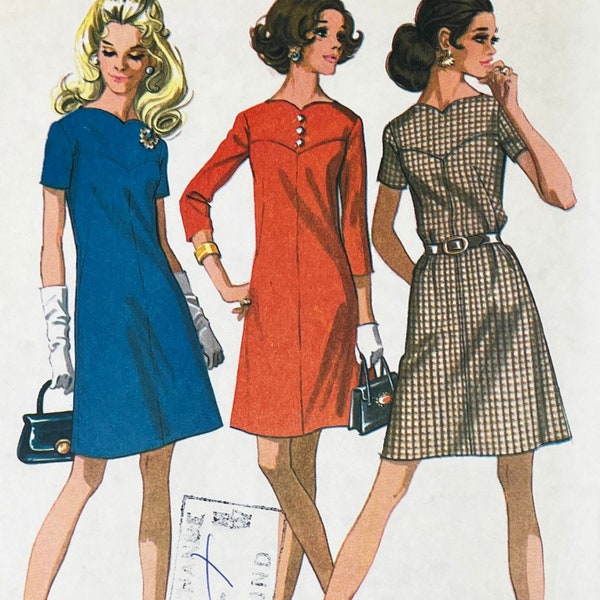 A Line Shift Dress - Etsy UK