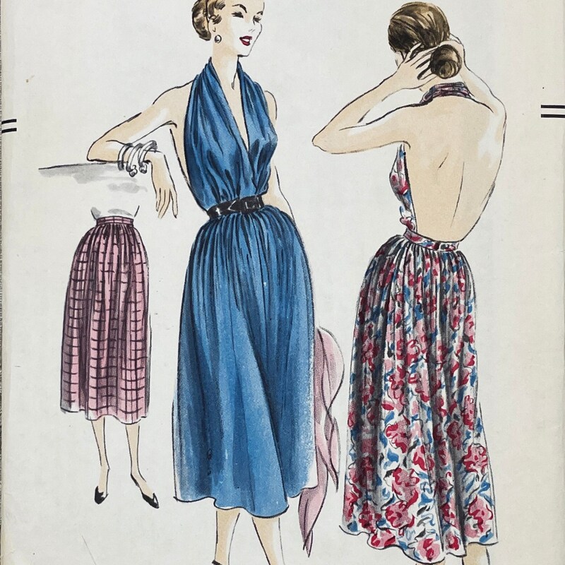 Backless Dress Pattern - Etsy