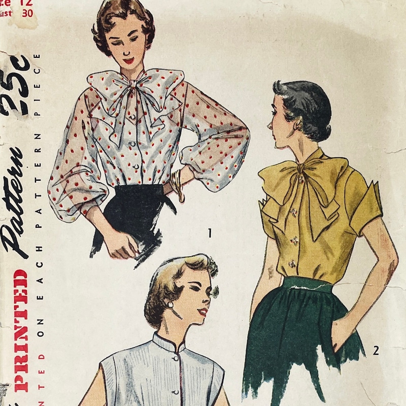 Bow Blouse Pattern - Etsy
