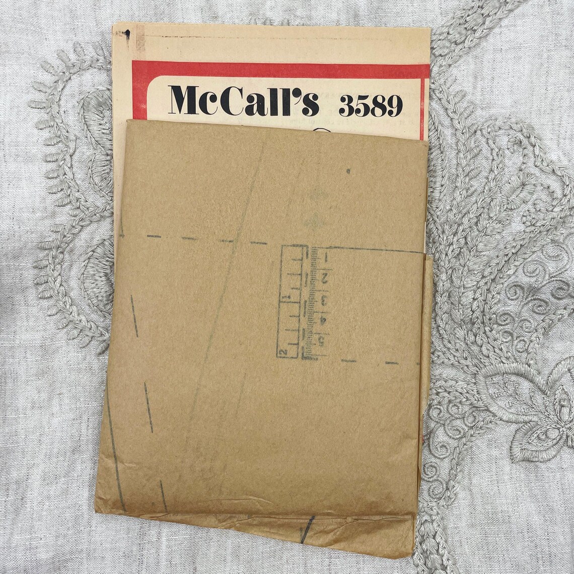 Mccall's 3589 - Halston 1970s Blouson Scoop-neckline Knit Dress Sewing ...
