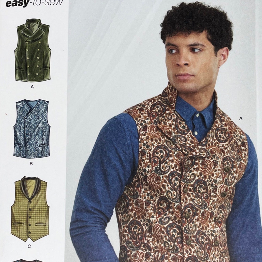 Simplicity 9457 Men's Regency, Steampunk and Victorian Vest Patterns ...