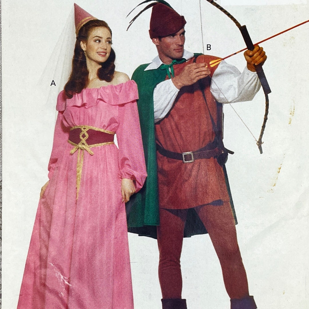 Butterick 5749 - Medieval Robin Hood and Maid Marian Costume Pattern ...