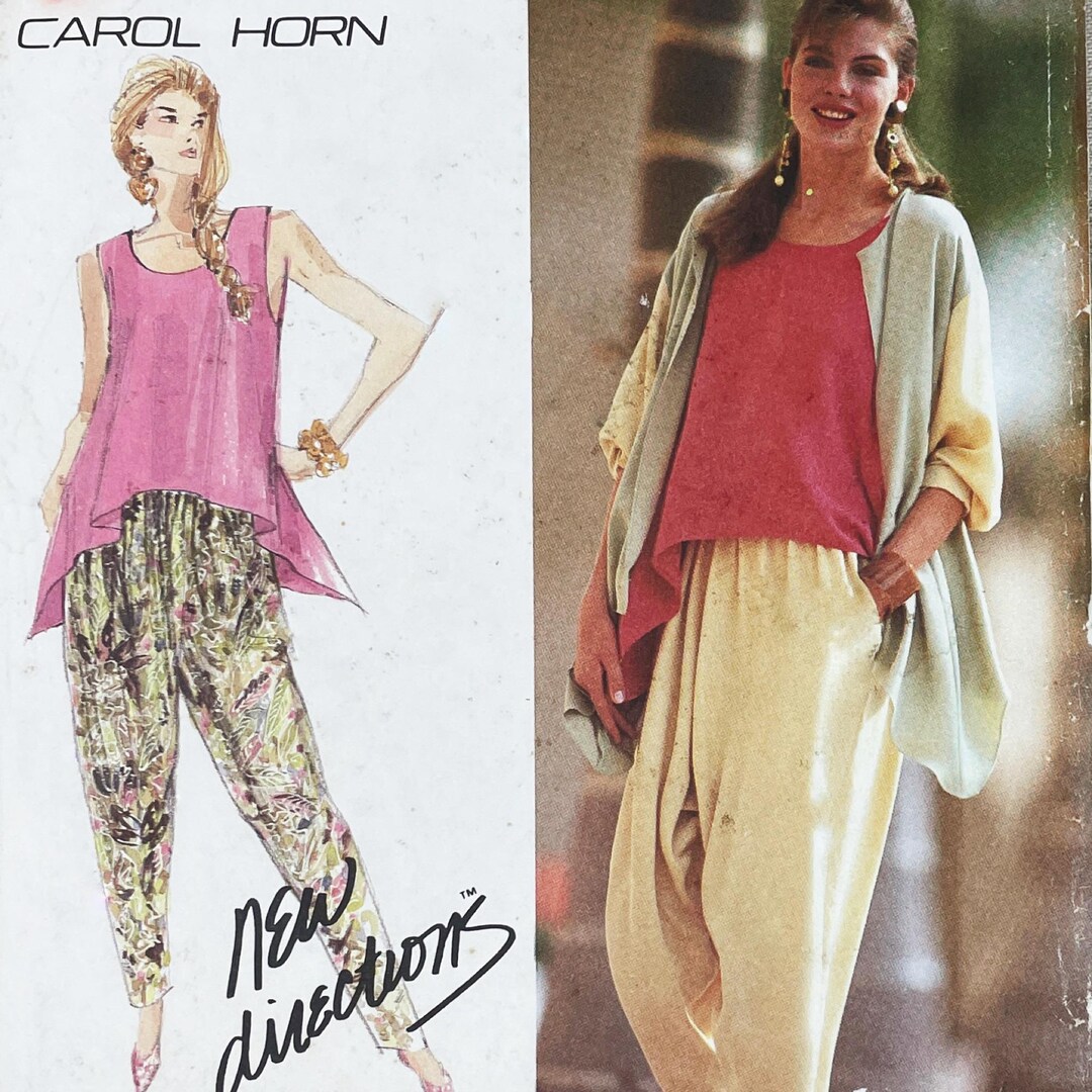 Simplicity 7223 Rare Carol Horn Harem Pants and Uneven Hemline Jacket ...