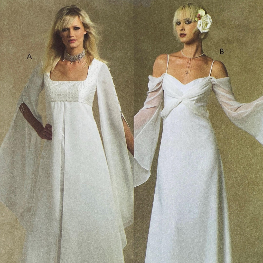Mccall's 5003 - Y2K Empire Waist Dress Pattern With Off-the-shoulder or ...