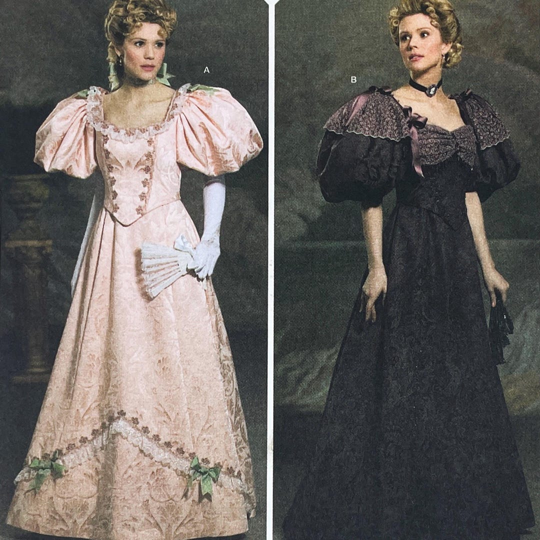 Simplicity 4078 - Victorian Costume With Very Full Puff Balloon Sleeves ...