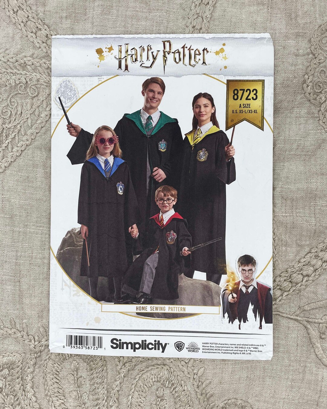 Simplicity 8723 Harry Potter Costume Pattern With Robe - Etsy