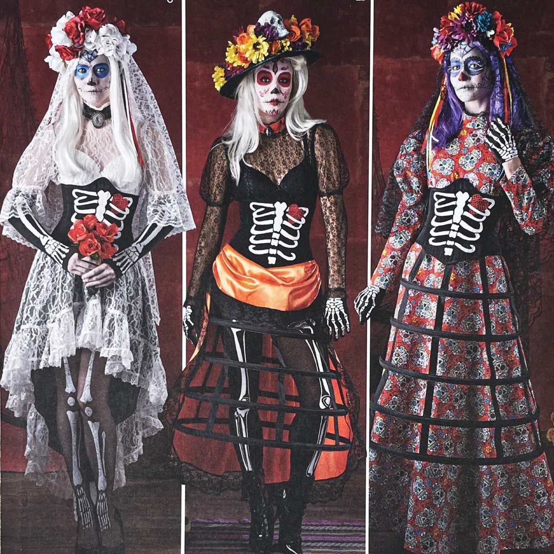 Simplicity 1033 - Day of the Dead Underbust Corset, Blouse, Skirts ...
