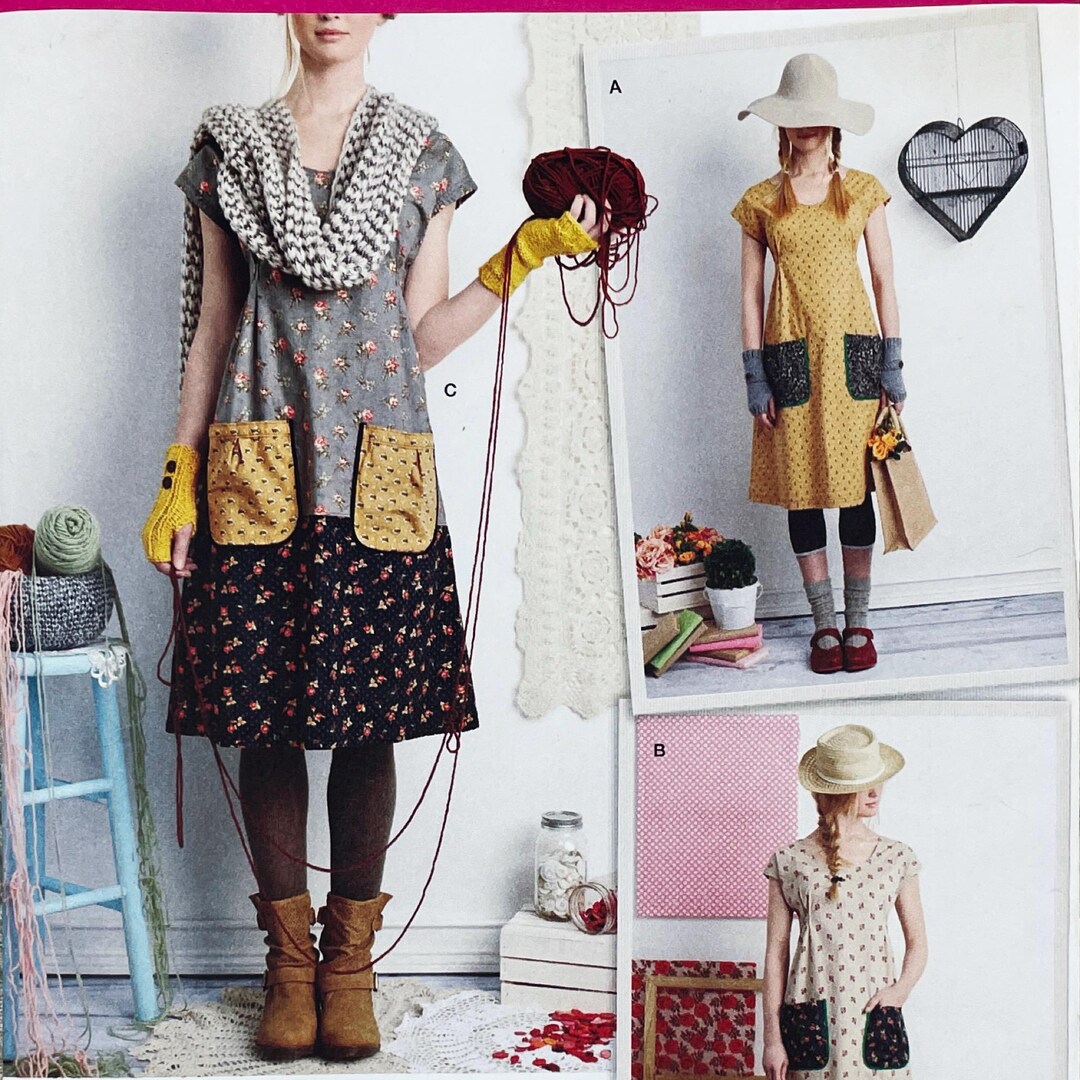 Simplicity 1080 - Dottie Angel Cottagecore Tunic Dress Pattern - Size ...