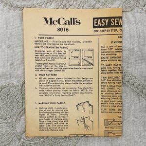 Mccall's 8016 - Rare 1960s Empire Evening Dress and Cape Pattern - Size ...