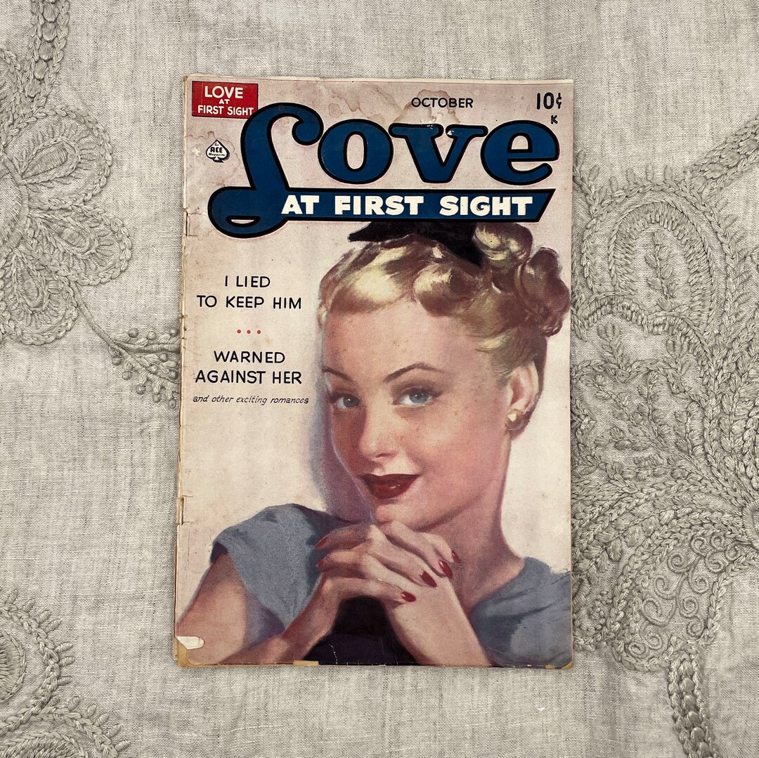 Original 1949 Love at First Sight Comic Issue 1 With Painted Cover - Etsy