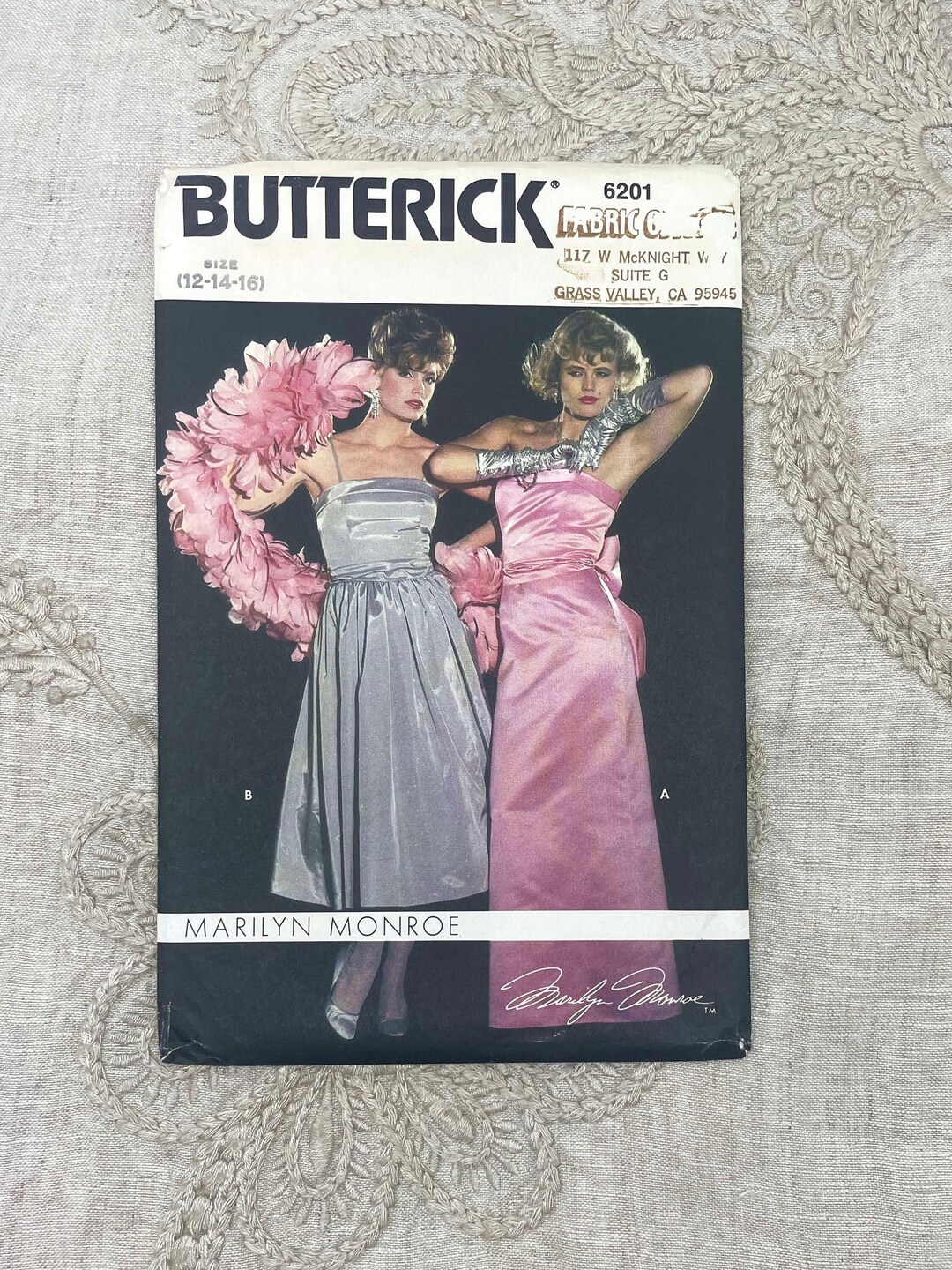 Butterick 6201 - Marilyn Monroe Gentlemen Prefer Blonds Material Girl ...