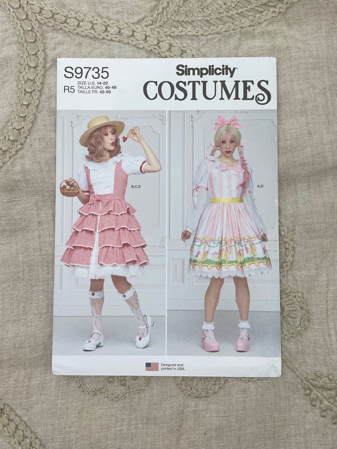 Simplicity 9735 Sweet and Country Lolita JSK, Blouse and Overskirt ...