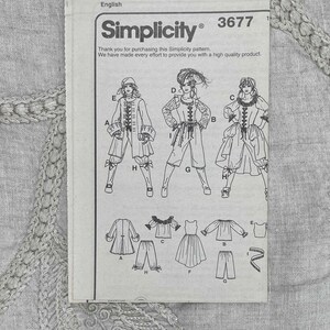 Simplicity 3677 Women's Pirate Costume Pattern Size - Etsy
