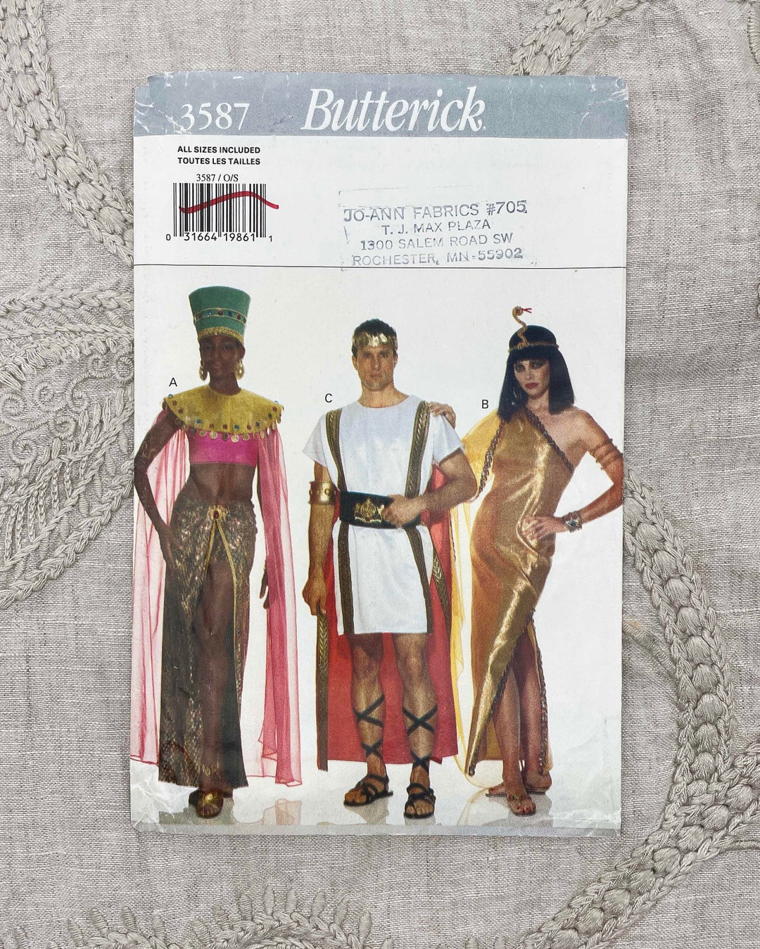 Butterick 3587 Nefertiti Cleopatra and Mark Anthony Costume - Etsy