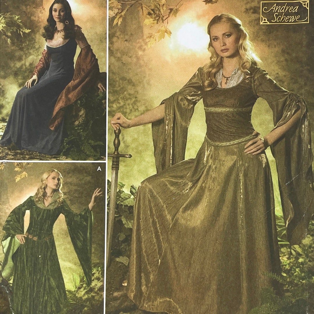Simplicity 4940 Medieval Elven Fantasy Costume Pattern With Deep ...