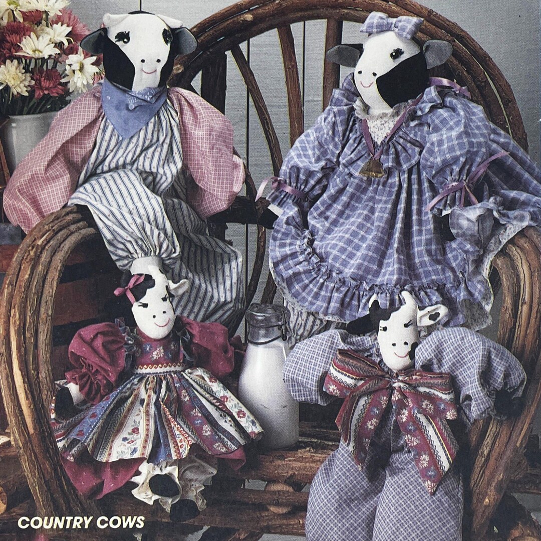 Mccall's 4275 - 1980s Faye Wine Country Cows Sewing Pattern - Uncut (FF ...