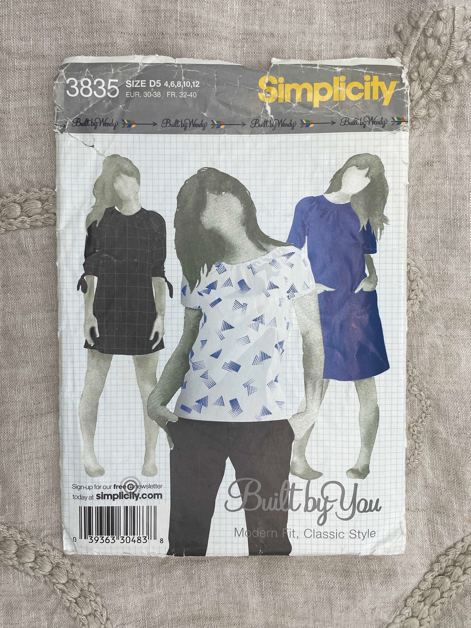 Simplicity 3835 Built by Wendy Dress Mini Dress or Top | Etsy