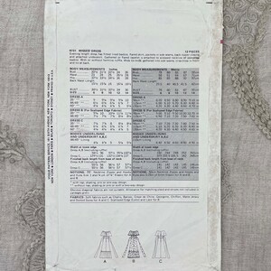 Vogue 9731 1970s Romantic Prairie Capelet Dress Pattern Size 6 60.5 ...