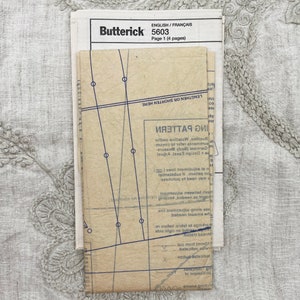 Butterick 5603 Reissued 1950s Surplice Empire Dress Pattern With Full ...