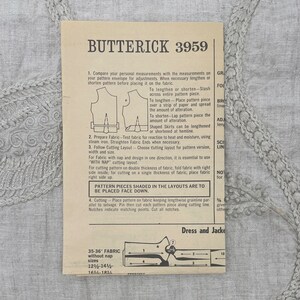Butterick 3959 1960s Princess Cut Mod Dress and Jacket - Etsy