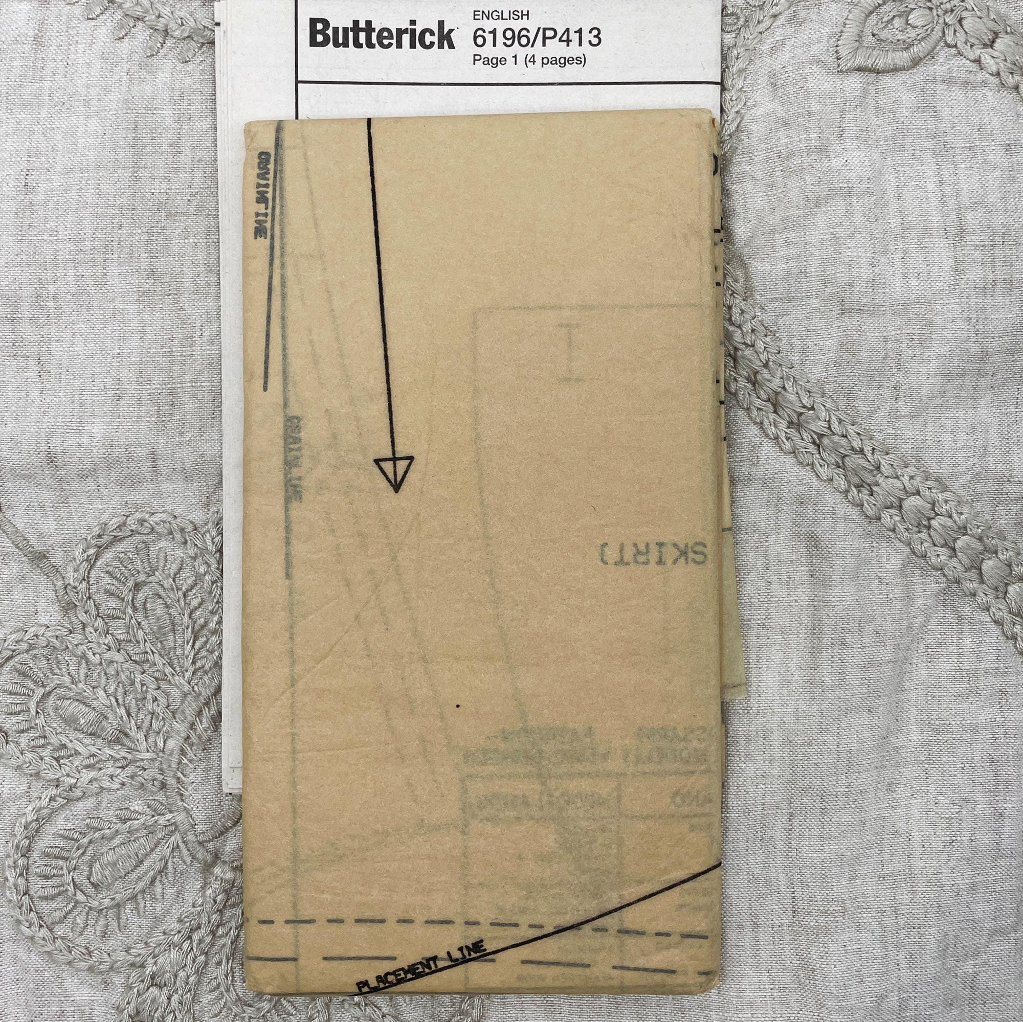 Butterick 6196 - Renaissance Dress Pattern With Lace-up Vest - Size 6 ...