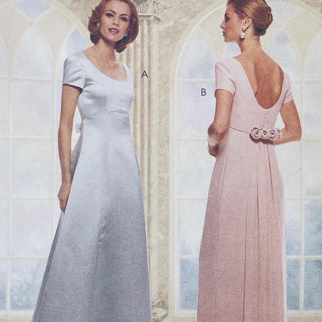 Mccall's 8836 Evening Gown Sewing Pattern With Detachable Train - Uncut ...