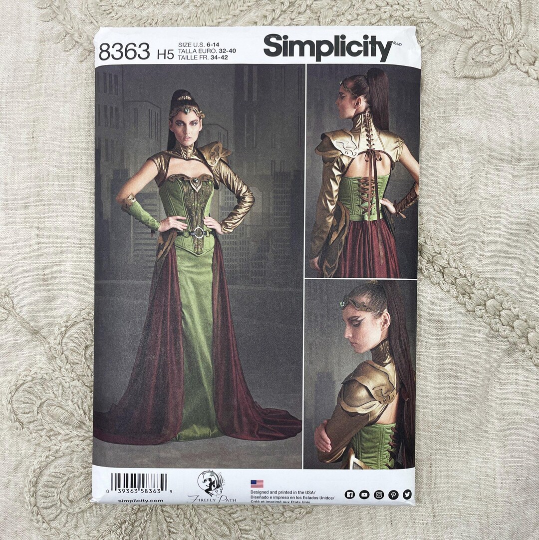 Simplicity 8363 Fantasy Ranger Costume Pattern With Cosplay Foam Armor ...