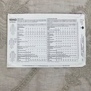 Simplicity 4940 Medieval Elven Fantasy Costume Pattern With Deep ...