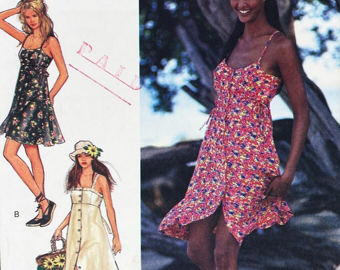 Simplicity 7321 1990s Resort Wear Dress Pattern With Criss-cross and ...