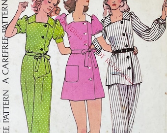 Simplicity 6044 - 1970s Kaftan in Two Lengths and Pants Pattern - Size ...