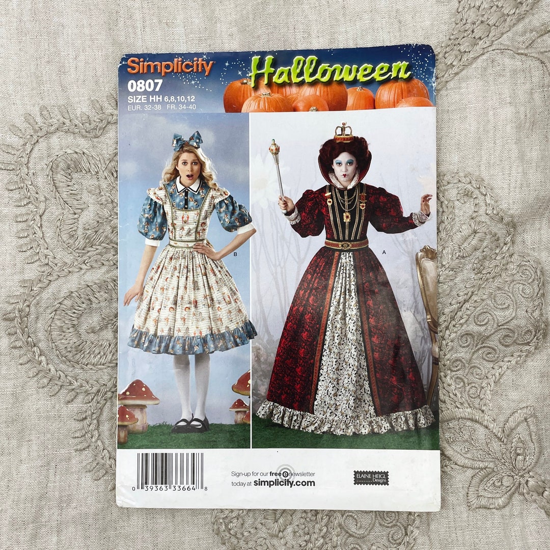 Simplicity 2325 - Alice in Wonderland and Queen of Hearts Costume ...
