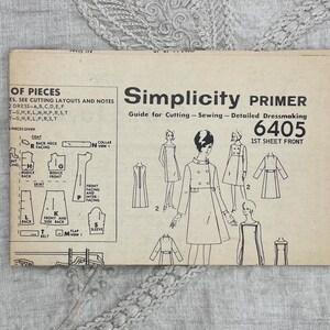 Simplicity 6405 Rare 1960s Color Block Mod Shift Dress and - Etsy