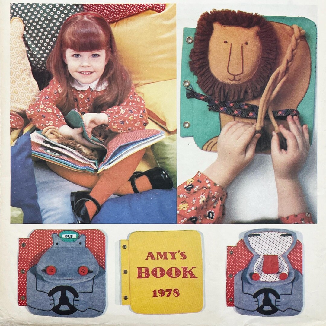 Vogue 1959 - 1970s It's A Zoo Busy Book Pattern - Uncut (FF) - Etsy
