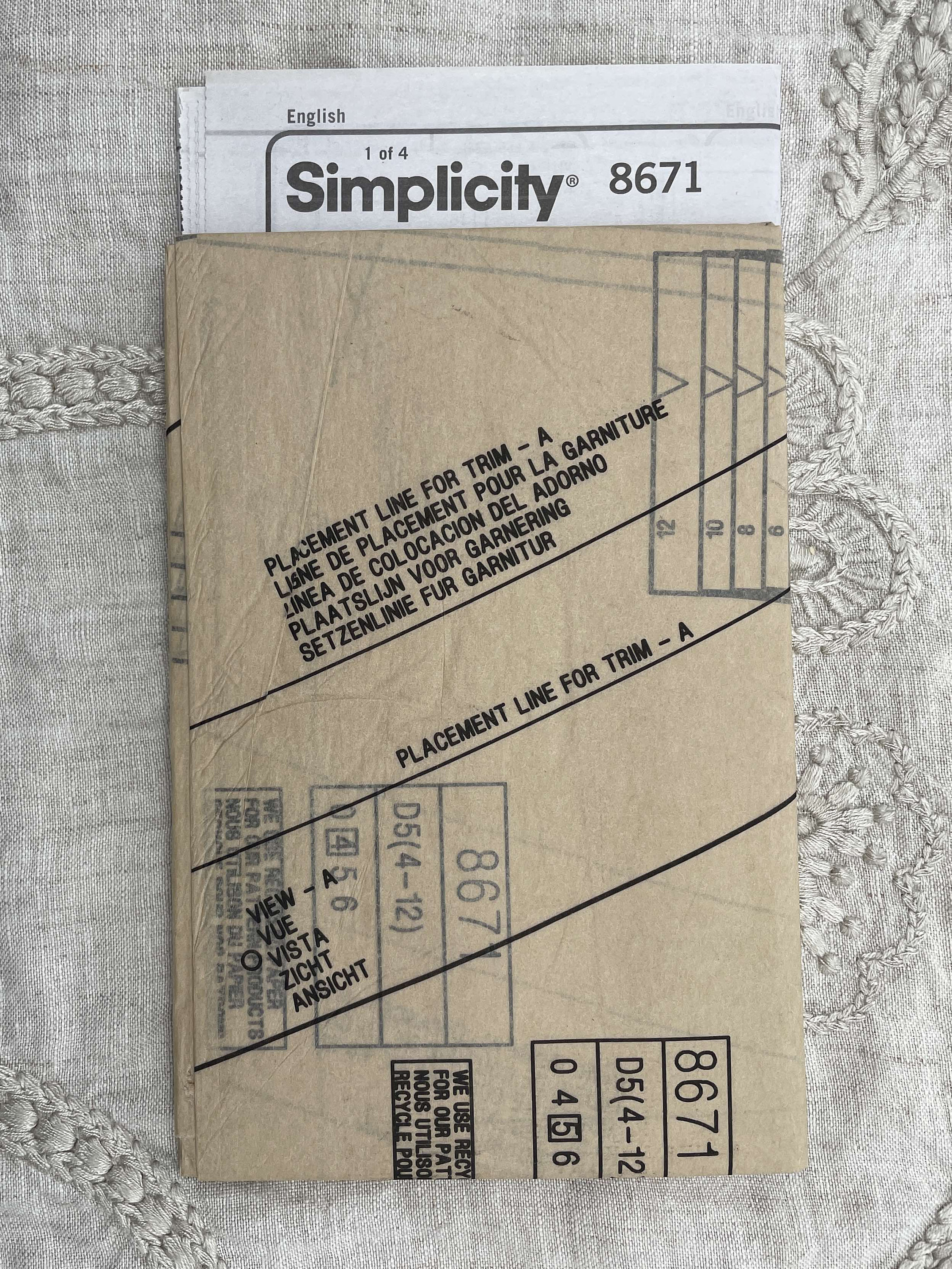 Simplicity 8671 Lolita Sailor Costume Pattern Size 4-12 or - Etsy