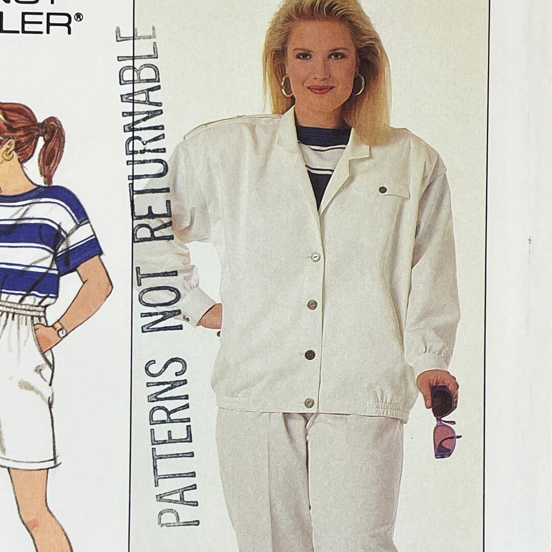 Simplicity 8609 - Nancy Heller 1980s Pull-on Pants, Shorts, Jacket and ...