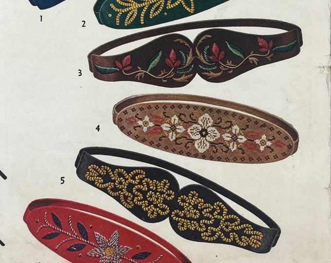 Simplicity 7276 - 1940s Embroidery Transfer for Embroidered and ...