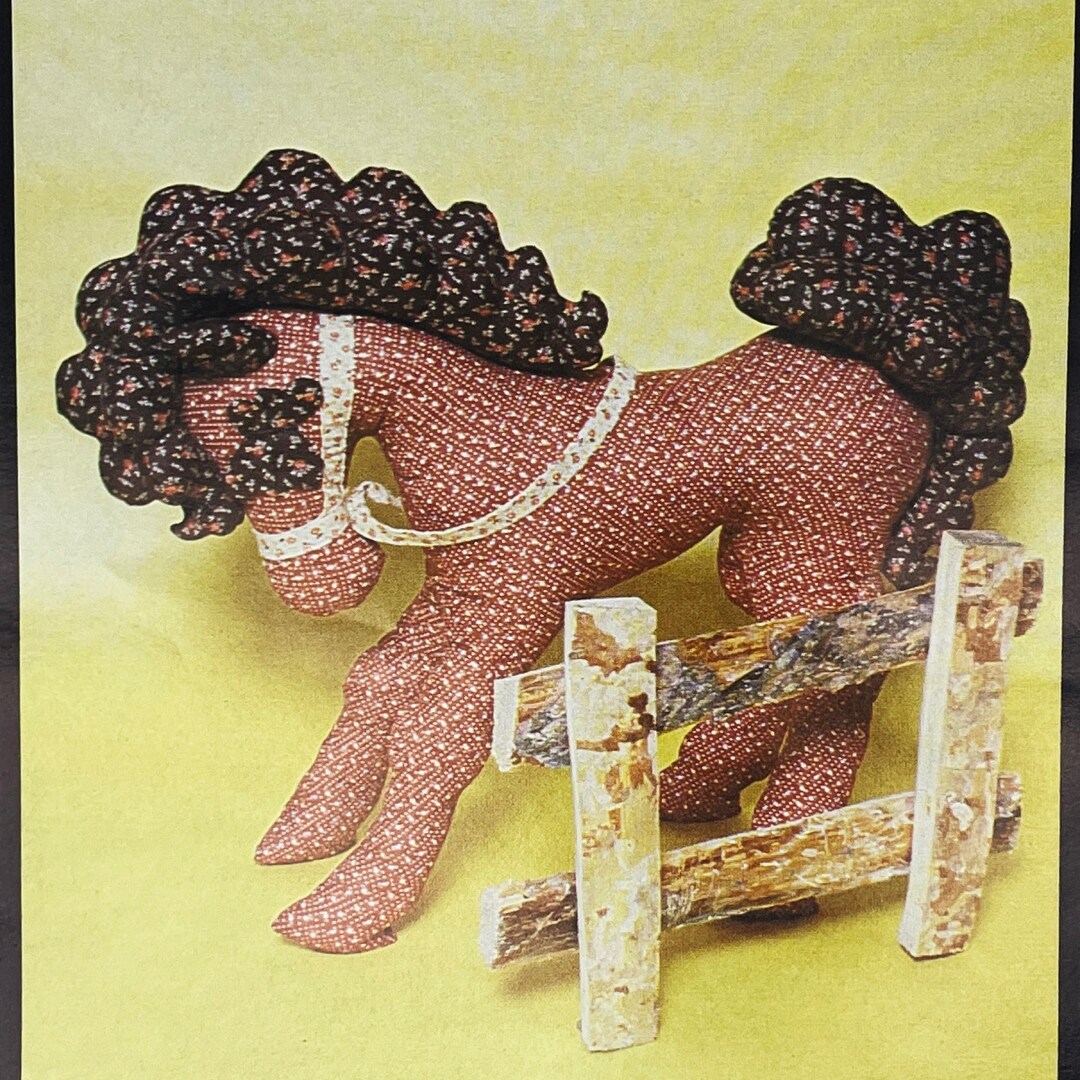 Patchwork Place N-10 Calico Colt Plush Horse Pattern Uncut FF - Etsy