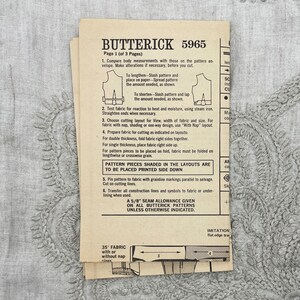 Butterick 5965 1970s Mens Pants and Vest Pattern Chest 42 Cut - Etsy