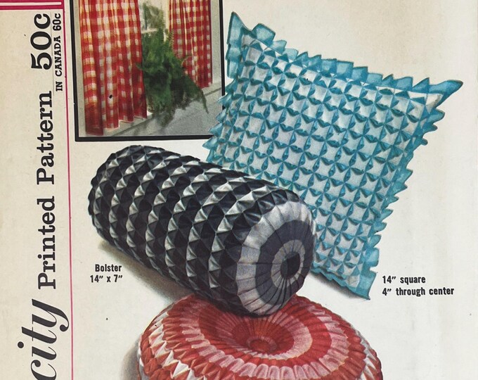 Smock Pillow Sewing Pattern PDF - Decorative Sewing Smocked Round ...